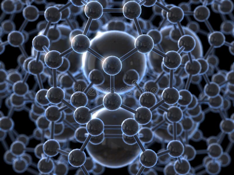 Abstract Symbol of Atom and Molecule. Stock Illustration - Illustration ...