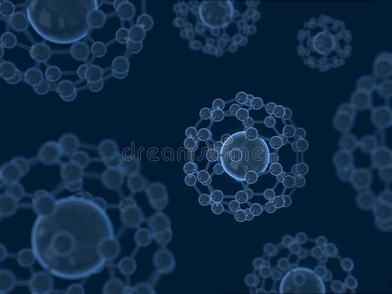 Abstract Symbol of Atom and Molecule. Stock Illustration - Illustration ...