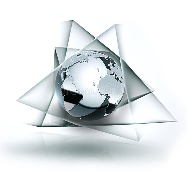 Chrome world stock illustration. Illustration of digital - 29845002