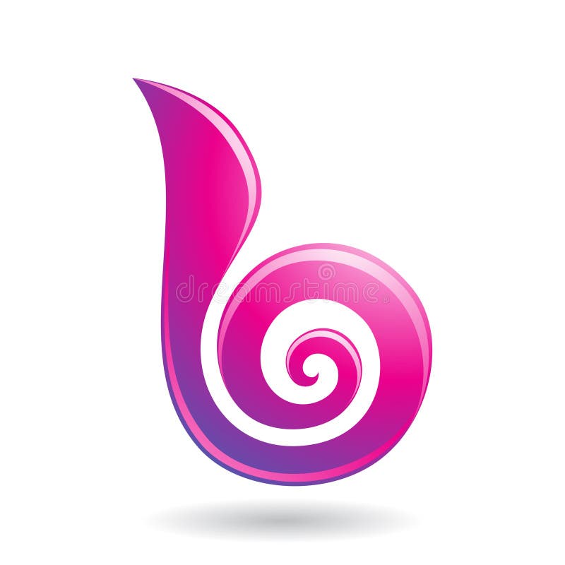 Abstract Symbol of Letter B Stock Vector - Illustration of drawing ...