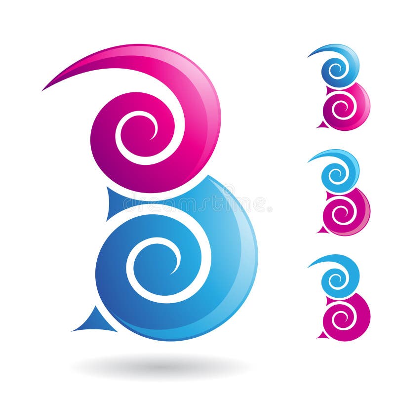 Abstract Symbol of Letter B Stock Vector - Illustration of graphic ...