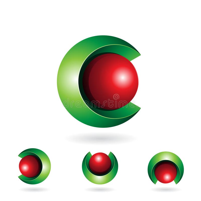 Abstract Symbol of Letter C Stock Vector - Illustration of icon ...