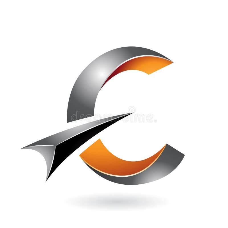 Abstract Symbol of Letter C Stock Vector - Illustration of curve ...