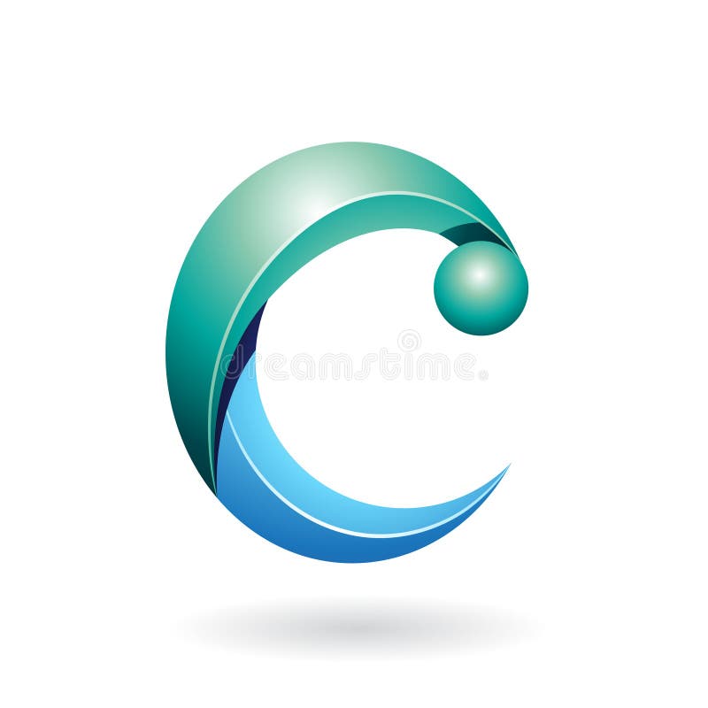 Abstract Symbol of Letter C Stock Vector - Illustration of curve ...