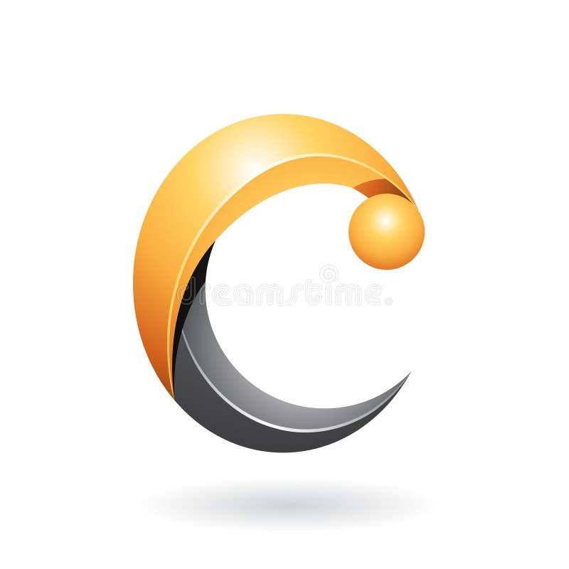 Abstract Symbol of Letter C Stock Vector - Illustration of curve ...