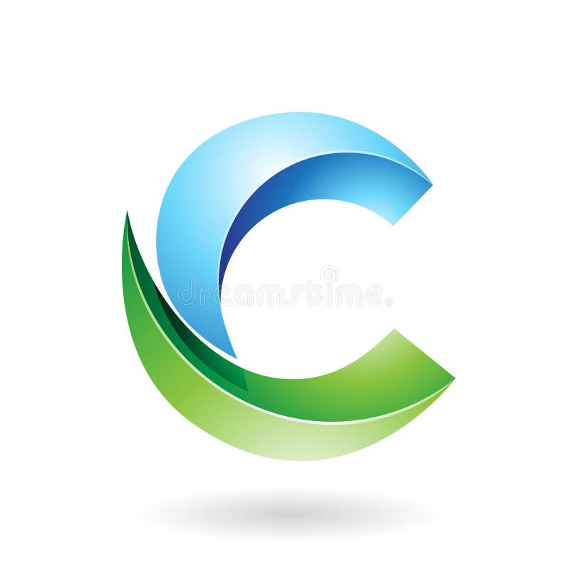 Abstract Symbol of Letter C Stock Vector - Illustration of icons ...