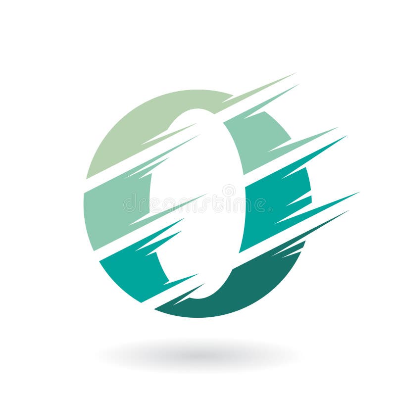 Abstract Symbol of Letter O Stock Vector - Illustration of creative ...