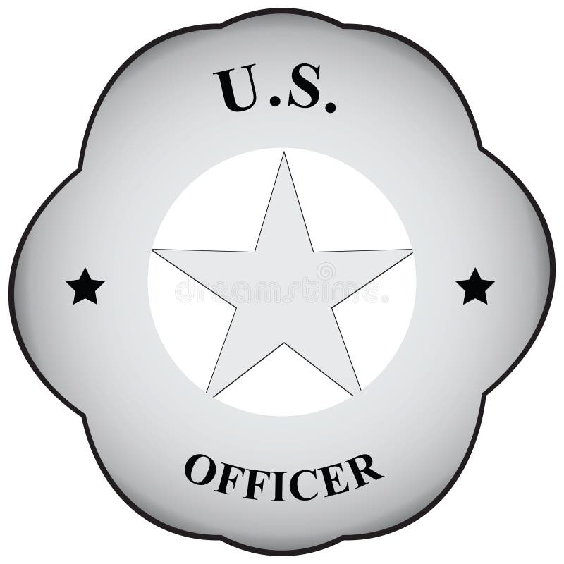 Abstract symbol officer stock vector. Illustration of shiny - 54109888