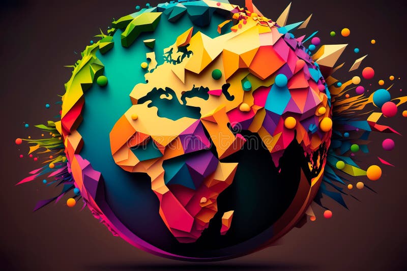 Abstract Symbol of Peace Globe Illustration. Generative AI Stock ...