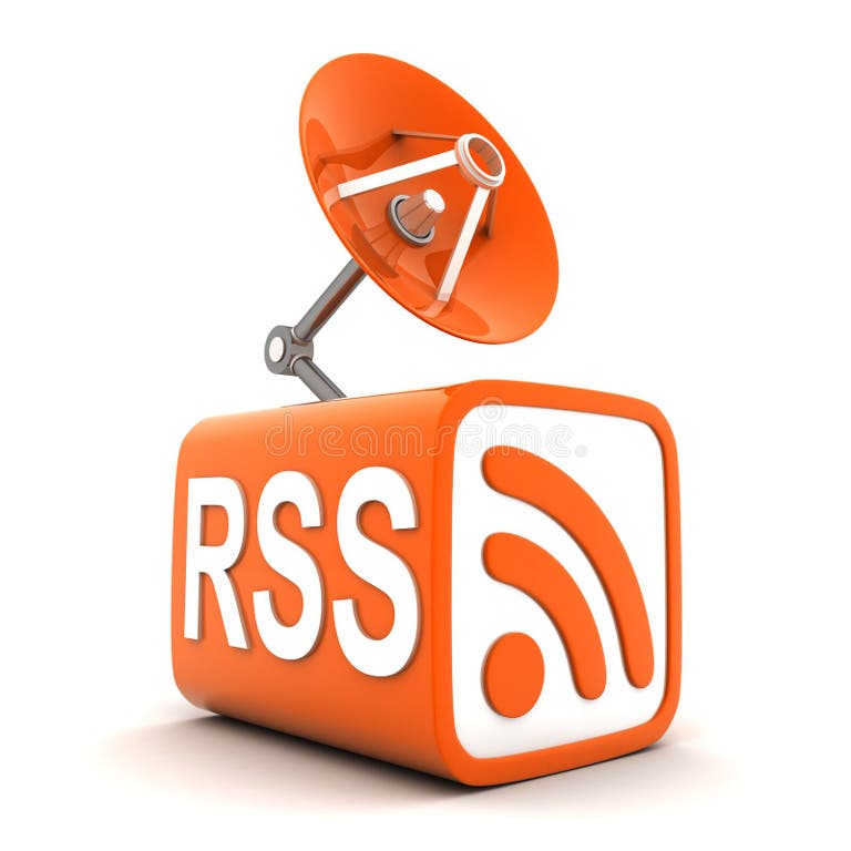 Abstract symbol RSS stock illustration. Illustration of push - 20899423