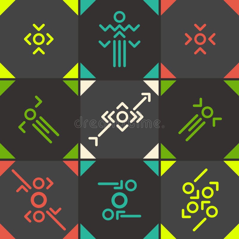 Abstract symbol set stock vector. Illustration of life - 40012458