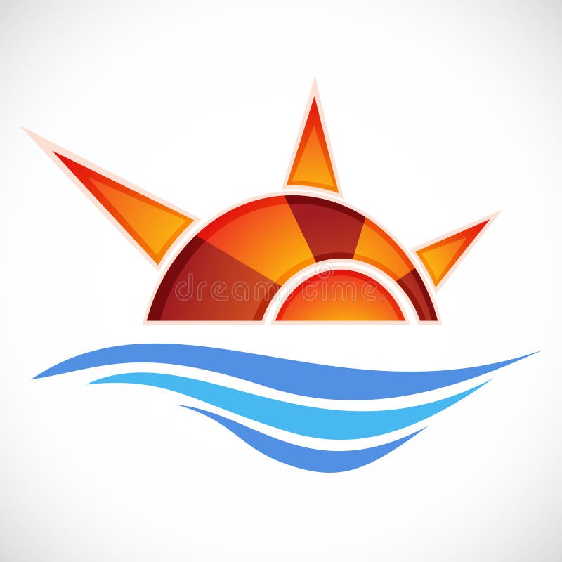 Abstract Symbol of Sun in Vector, Eps 10 File. Stock Vector ...