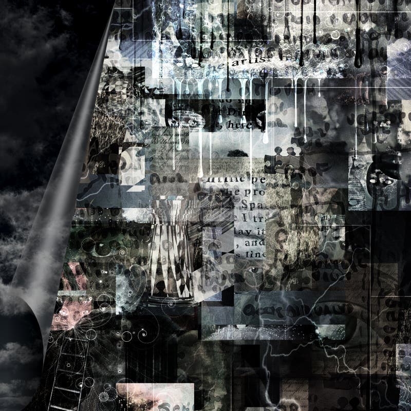 Abstract Symbolic Background. Geometric, Futuristic Picture Drawing ...