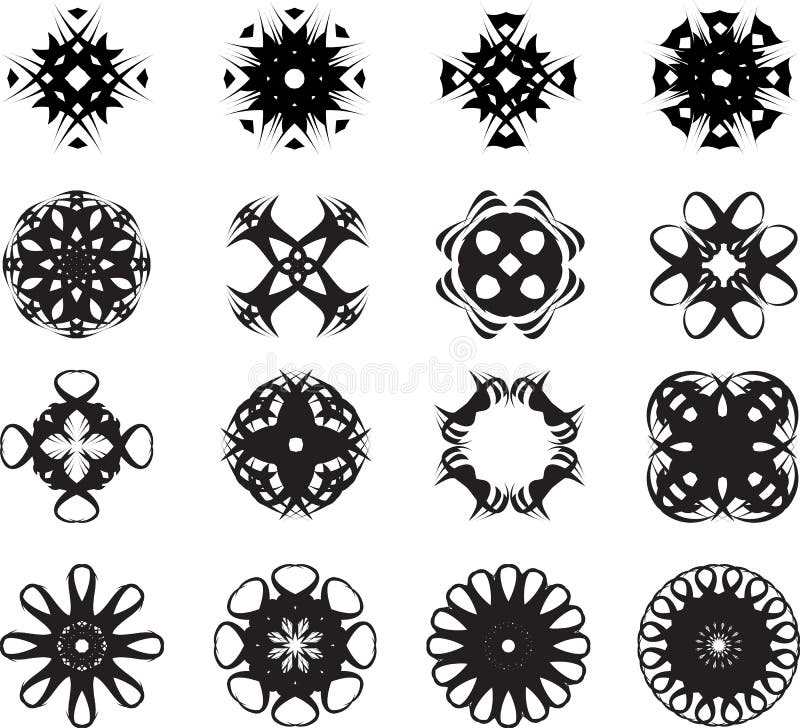 Abstract symbols stock vector. Illustration of element - 36107419