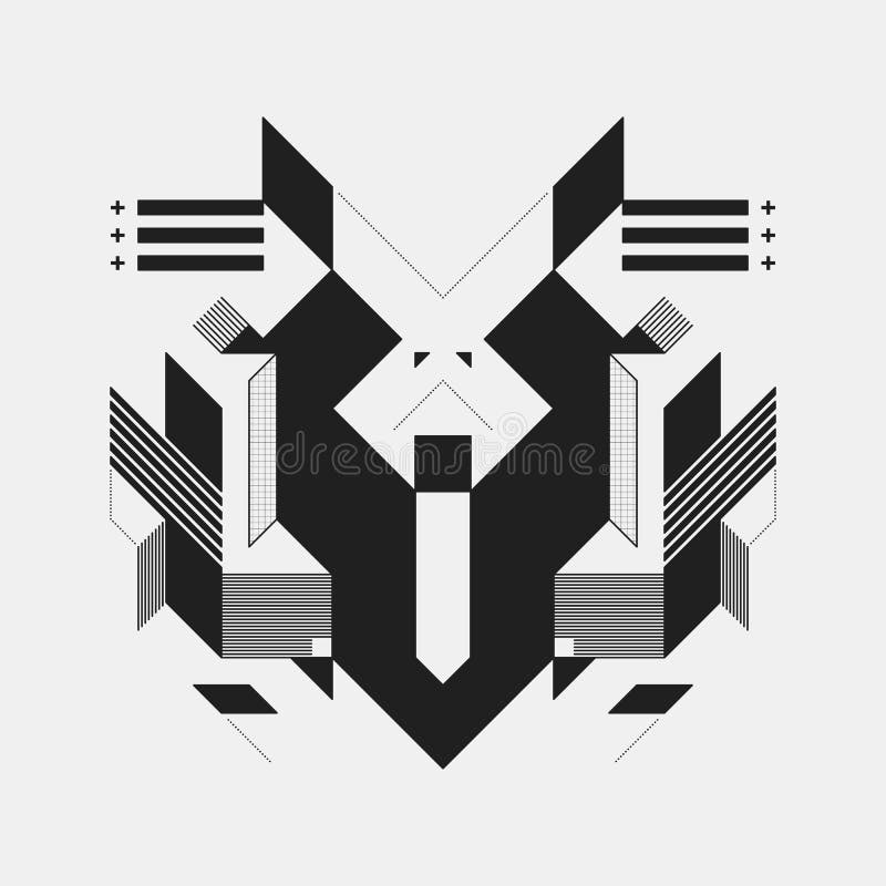 Abstract Symmetric Design Element Stock Vector - Illustration of layout ...