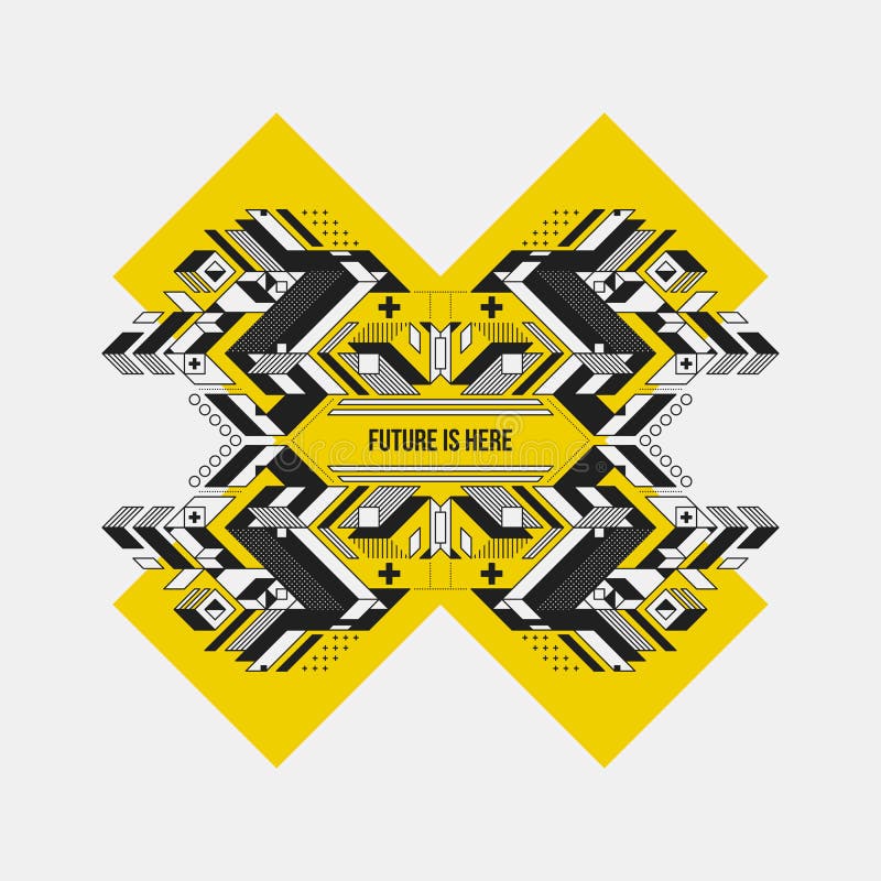 Abstract Symmetric Design Element Stock Vector - Illustration of ...