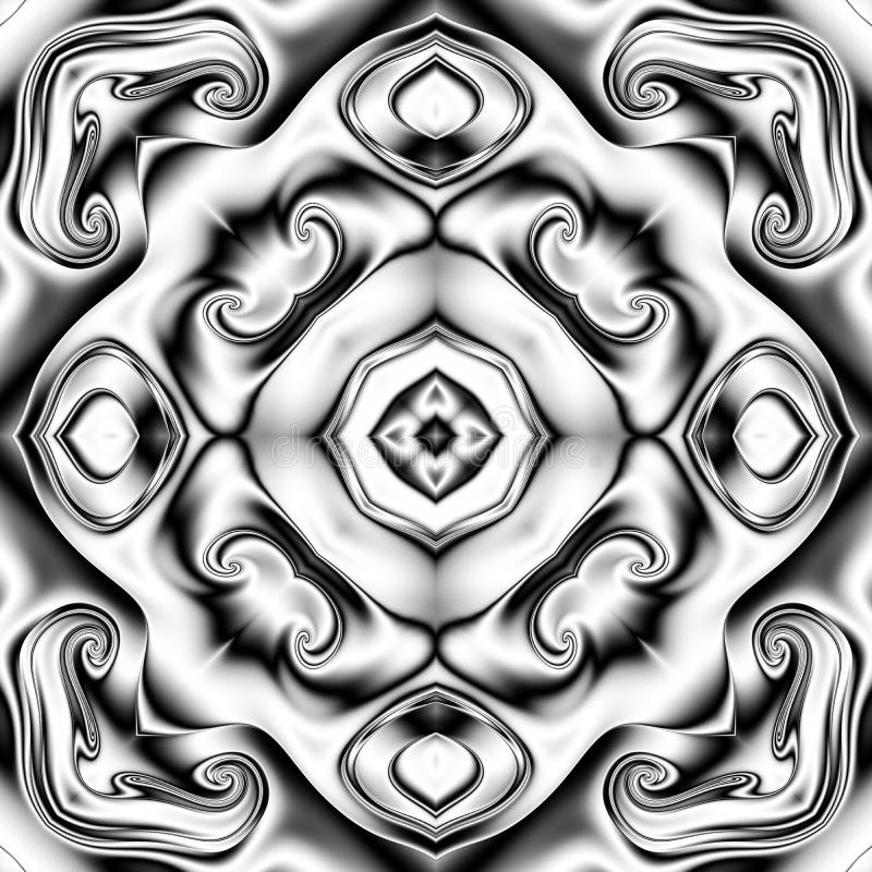 Abstract symmetric pattern stock illustration. Illustration of future ...