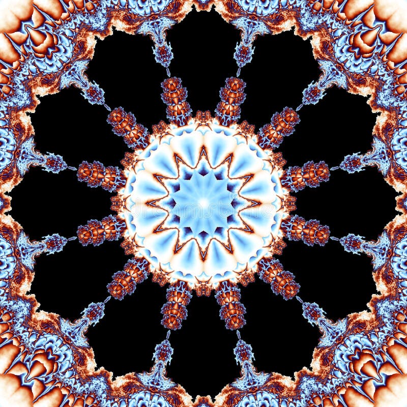 Abstract symmetric pattern stock illustration. Illustration of element ...