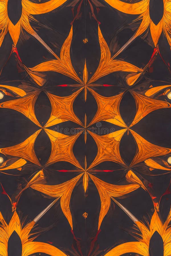 Abstract Symmetrical Background. Generated by AI. Stock Illustration ...