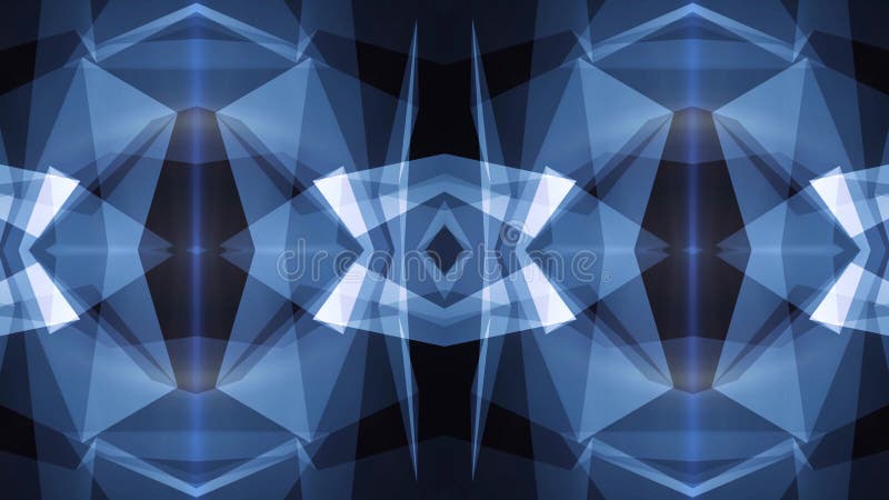 Abstract Symmetrical BLUE Polygon Shape Net Shiny Cloud Animation ...