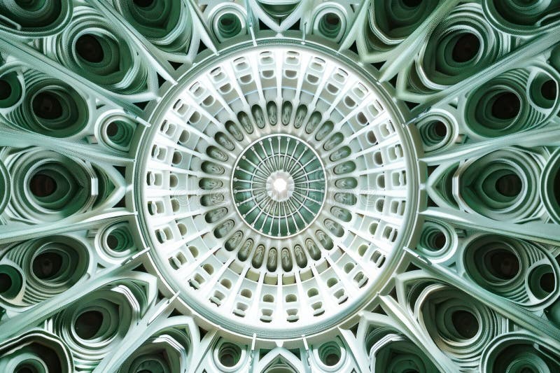 Abstract Symmetrical Geometry Background Design Stock Photo - Image of ...