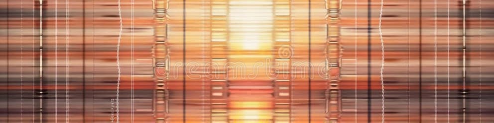 Abstract Symmetrical Light Pattern with Warm Orange and Brown Stripes ...