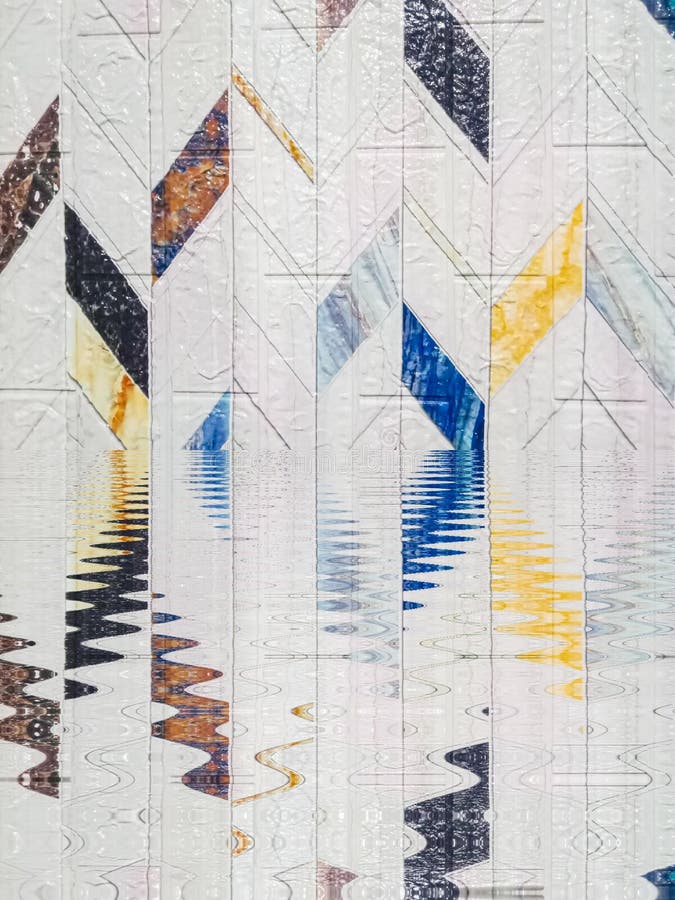 Abstract Symmetrical Pattern of Modern Brick Wall, Antique Wall Pattern ...