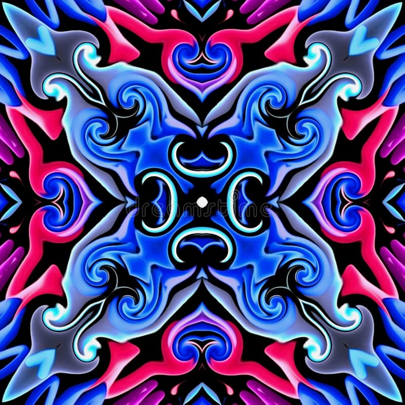 Abstract Symmetrical Pattern Palette, Carpet Texture of the Elements of ...