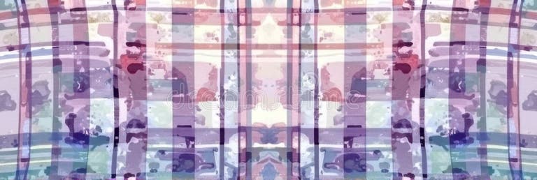Abstract Symmetrical Plaid Pattern in Pastel Colors with Watercolor ...