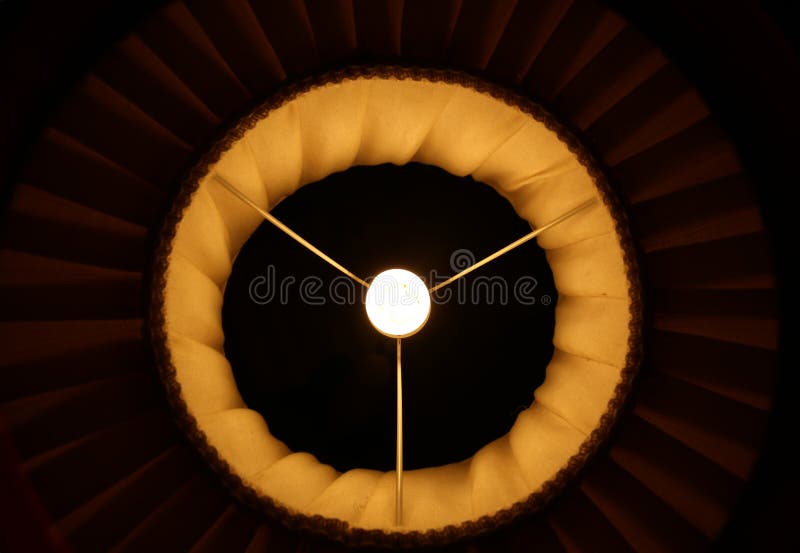 Abstract Symmetrical Shot of a Lamp Shade Stock Image - Image of effect ...