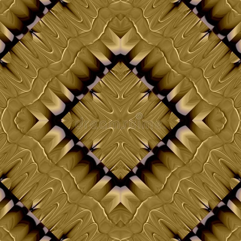 Abstract Symmetrical Wavy Seamless Pattern Stock Illustration ...