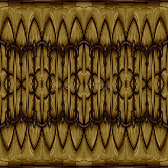 Abstract Symmetrical Wavy Seamless Pattern Stock Illustration ...