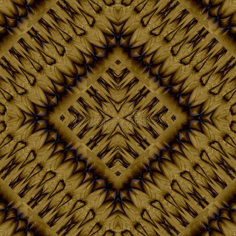 Abstract Symmetrical Wavy Seamless Pattern Stock Illustration ...