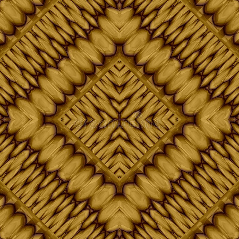 Abstract Symmetrical Wavy Seamless Pattern Stock Illustration ...