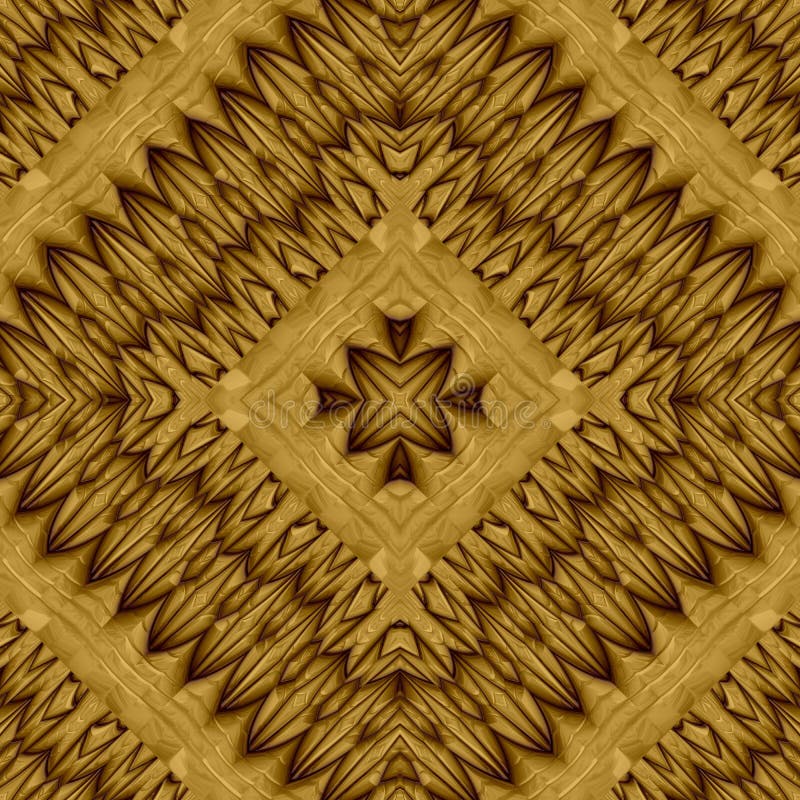 Abstract Symmetrical Wavy Seamless Pattern Stock Illustration ...