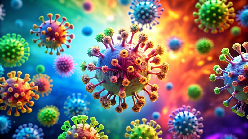 Abstract Symphony of Contagion: a Visual Representation of Viral Spread ...