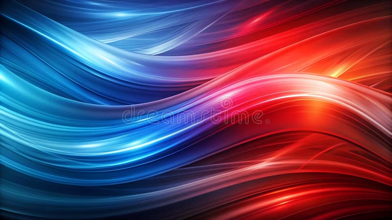Abstract Symphony of Red and Blue: a Dance of Complementary Hues ...