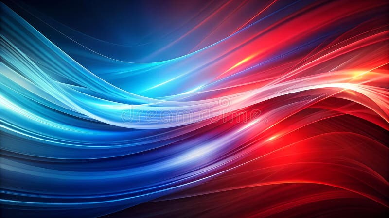 Abstract Symphony of Red and Blue: a Dance of Complementary Hues ...