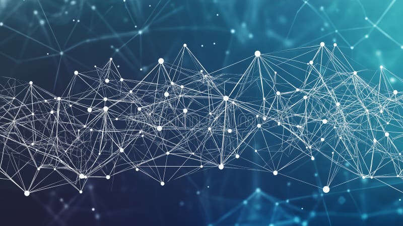 Abstract System. a Clean and Modern Display of Digital Connections ...