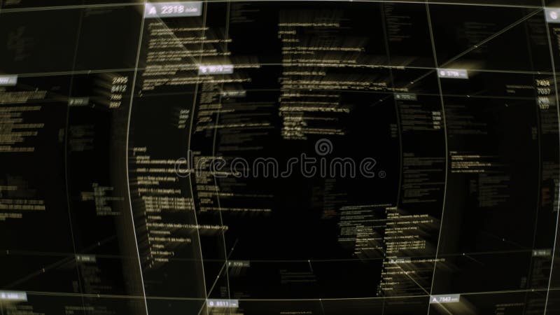 Abstract System Error Of Programming Code Computer Crash Animation Display Of Computer That