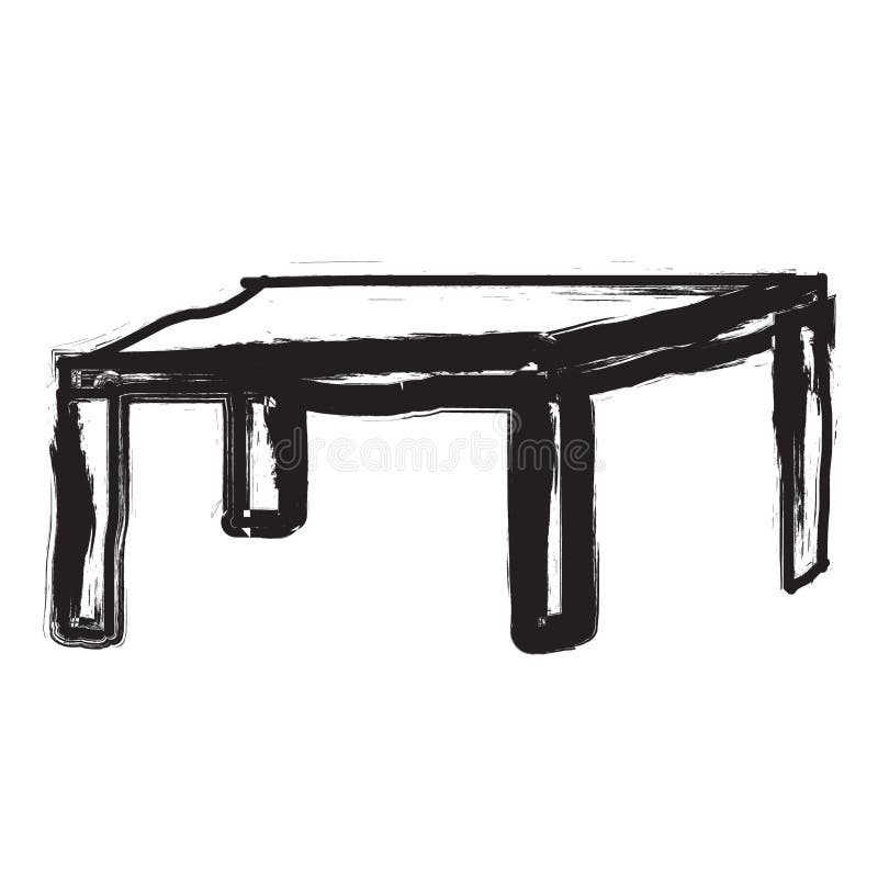 Abstract Icon Handrawing Table Vector Stock Vector - Illustration of ...