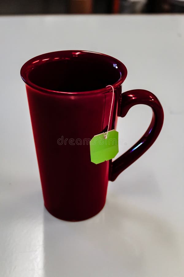 Abstract Tall Coffee Mug Cup Isolated on White Blank Empty Background ...