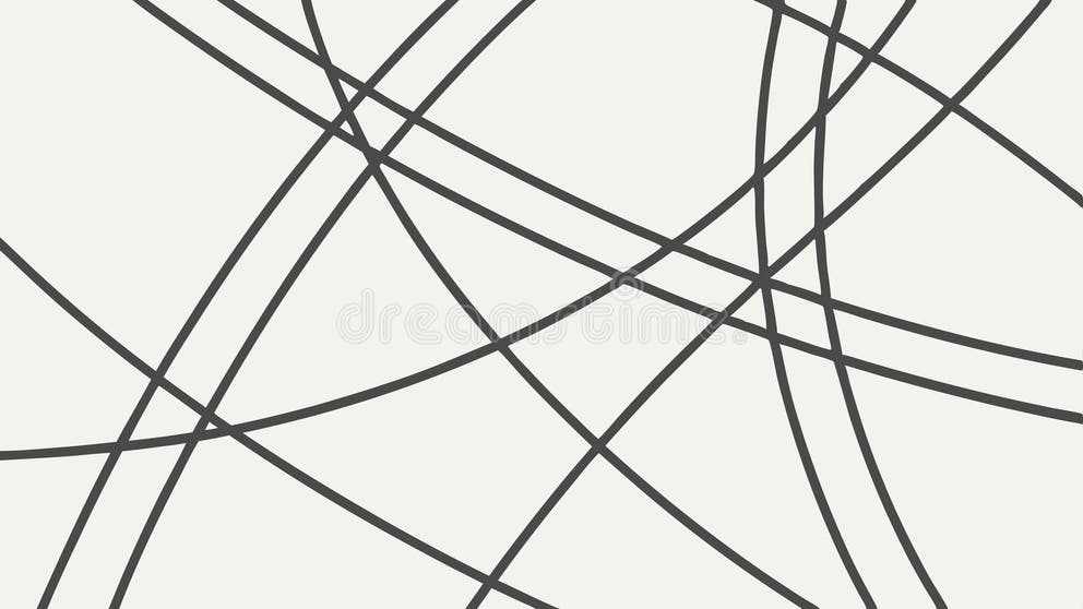 Abstract Tangled Lines, Complexity and Interconnection Vector Design Generative AI Stock ...