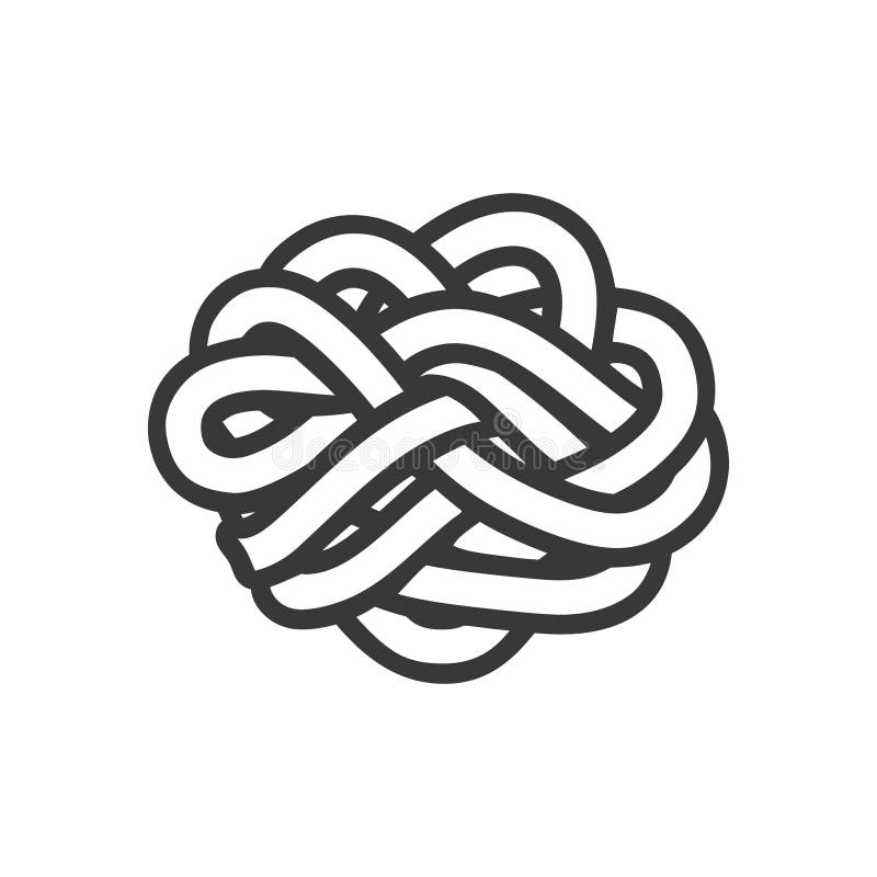 Abstract Knot Design stock illustration. Illustration of intertwined ...