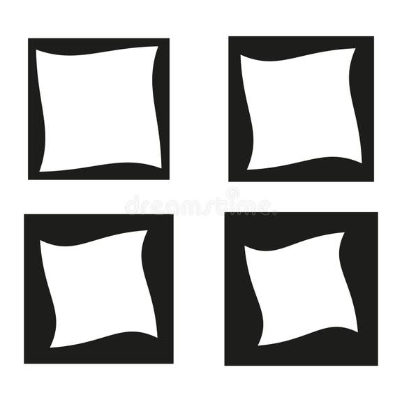 Abstract Tangled Lines. Freeform Geometric Structure. Black Random Path ...