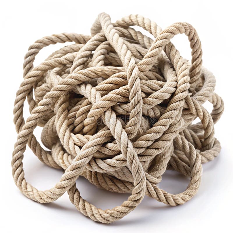 Tangled Ropes stock illustration. Illustration of complexity - 369165017