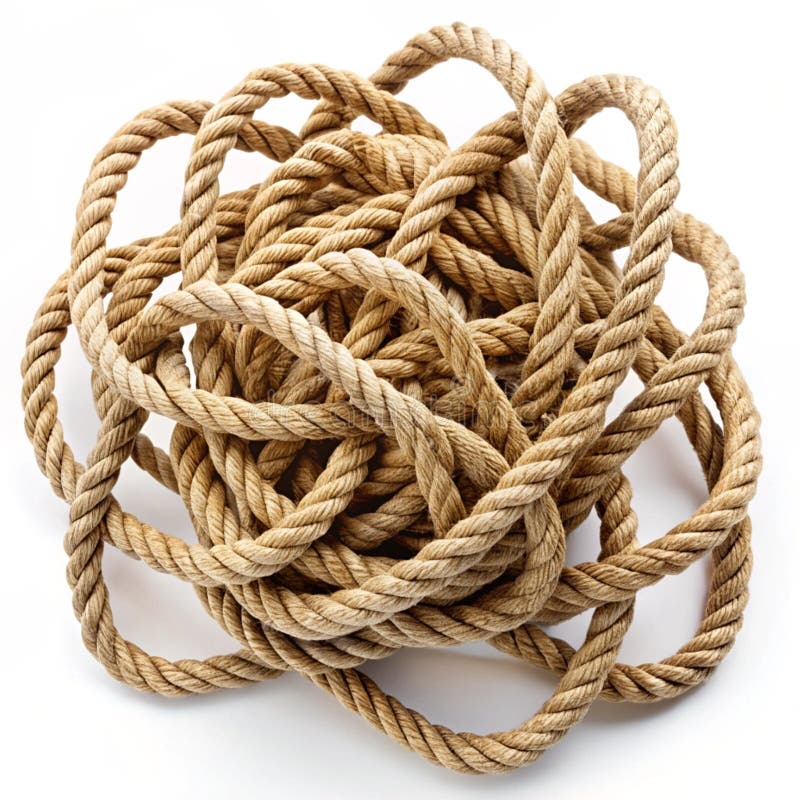 Tangled Ropes stock illustration. Illustration of link - 369168742