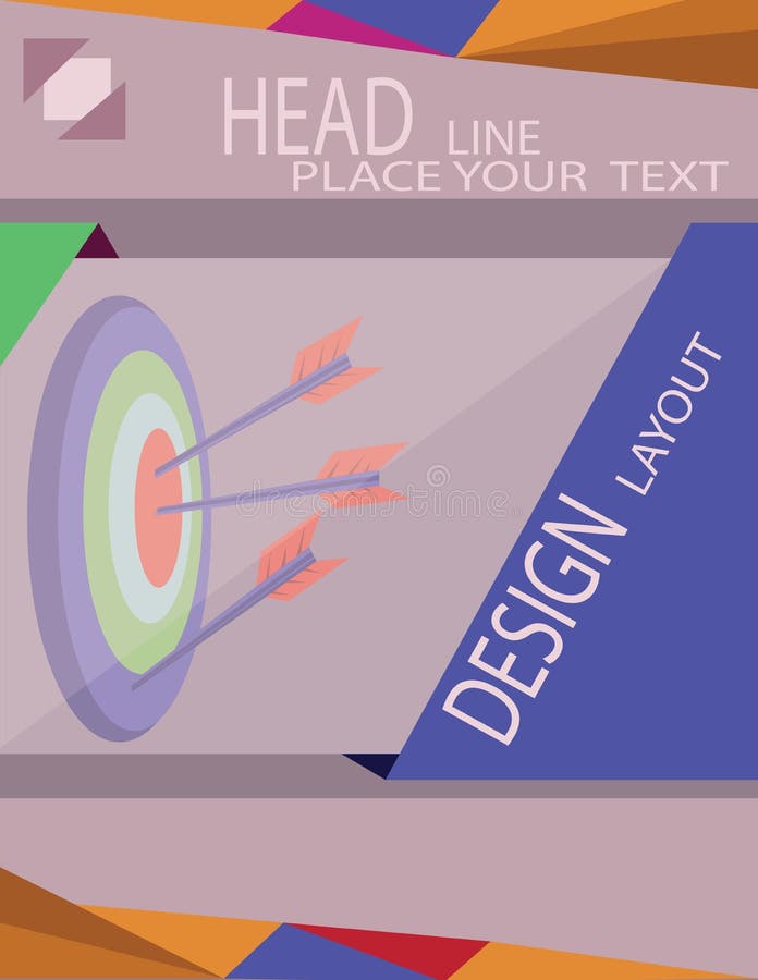 Abstract Target with Arrows for Infographic, Template for Cycle Diagram ...