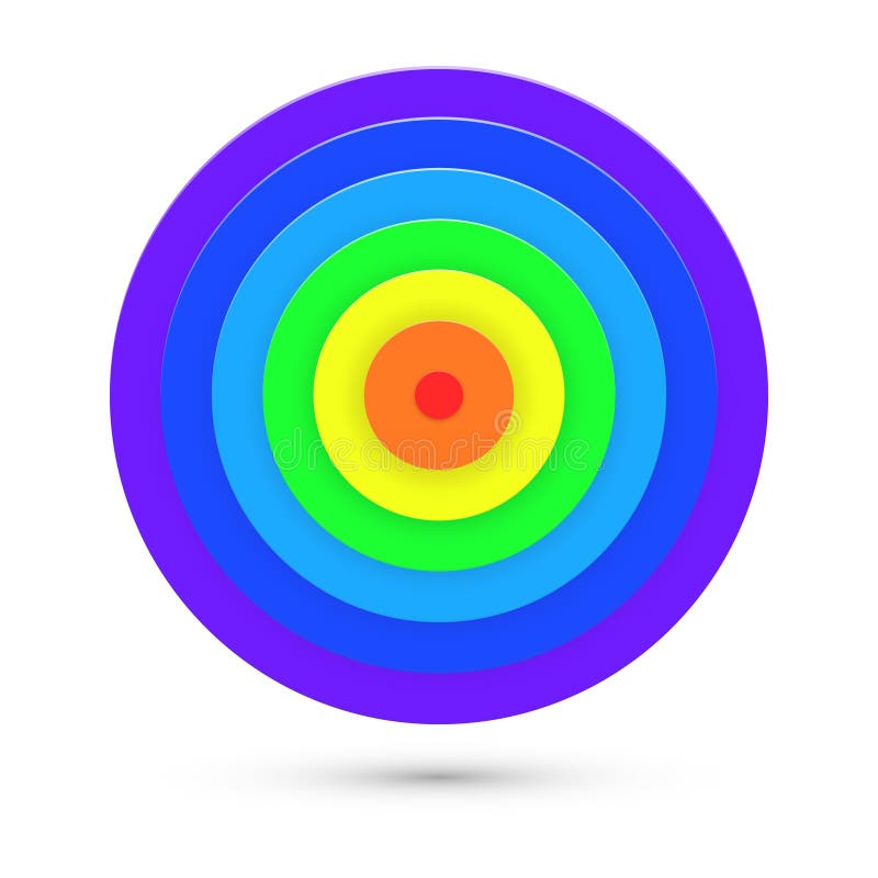 Target on Red Background. Vector Illustration Stock Vector ...