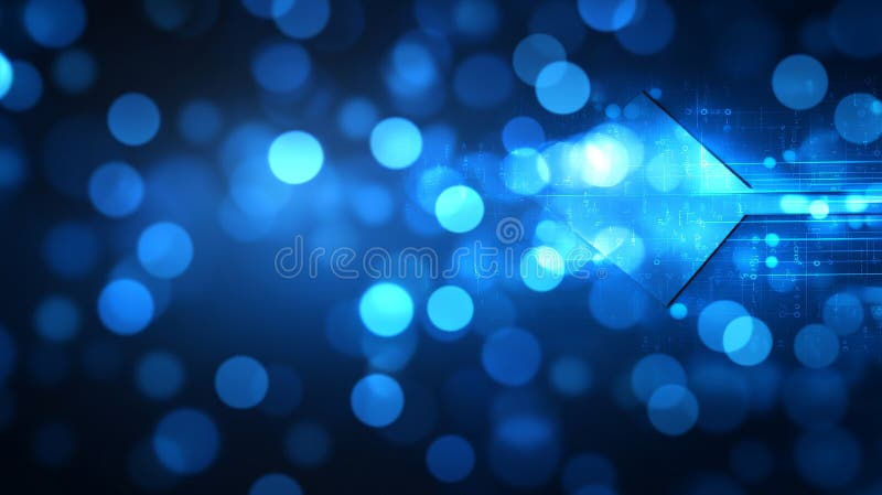 An Abstract Target with a Centered Arrow Stock Image - Image of ...